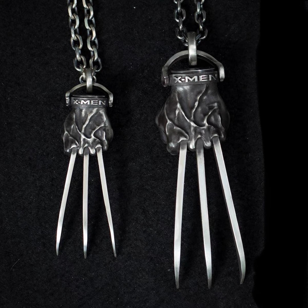 X-men Claw Wolf Wolverine Steampunk Pendant Handmade Sterling Silver ...