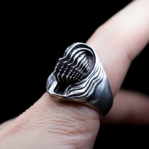 Faces Art Ring Handmade Oxidized Solid Silver Ring Artwork Gothic Face ...