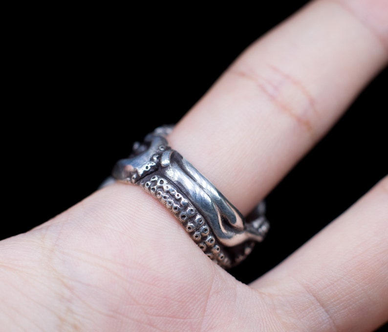 Cthulhu Skull Ring Handmade Kraken Cthulhu Mythos Silver | Etsy UK