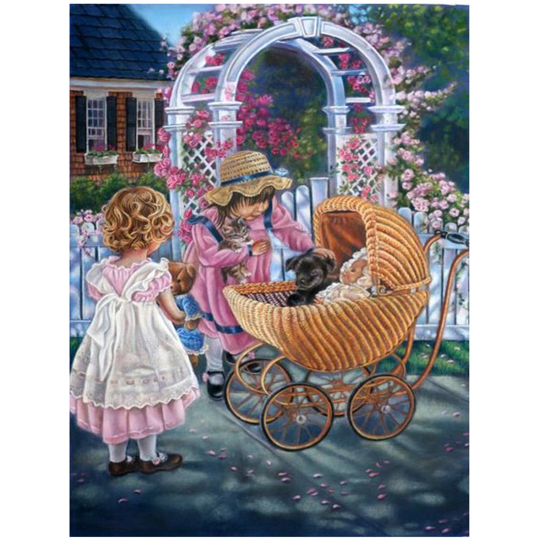 DIY 5D Diamond Mosaic Kits Full Diamond Painting Cross Stitch Sister ...