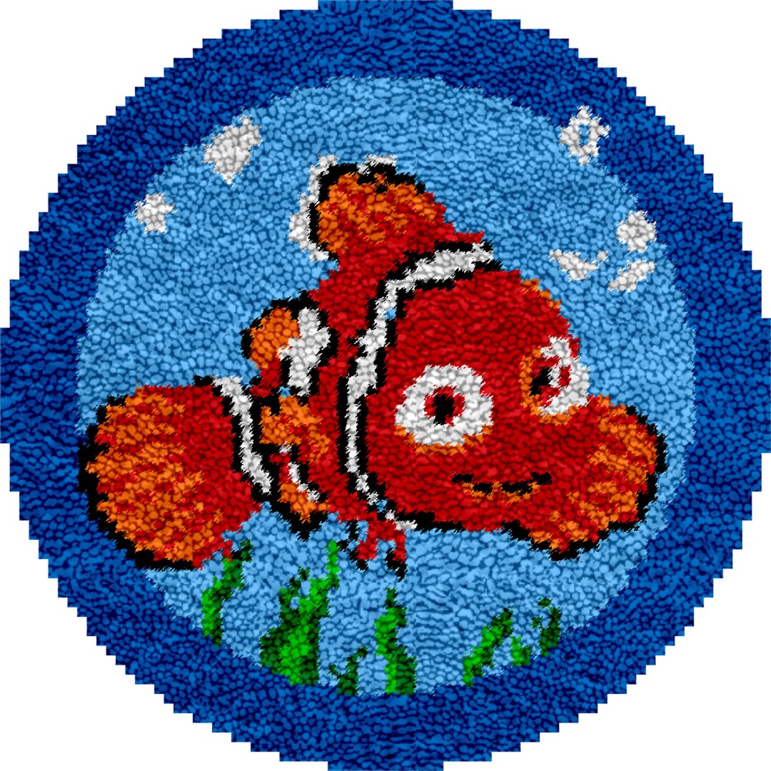 Cartoon Fish Carpets Cross Stitch Kits Stitch Threads Floor Latch Hook ...