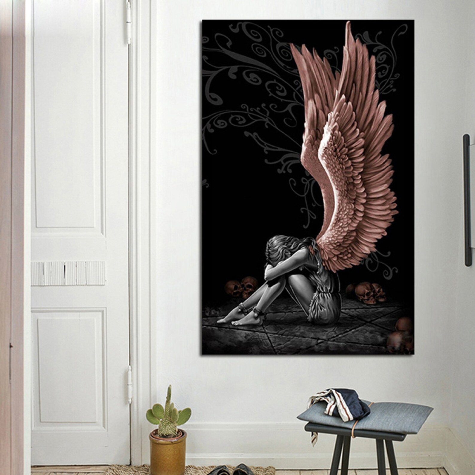 Large Size Gift Diamond Painting Angels DIY 5D - Etsy