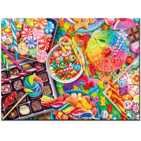 Candy Diy Diamond Painting Cross-stitch Full 5D Diamond | Etsy