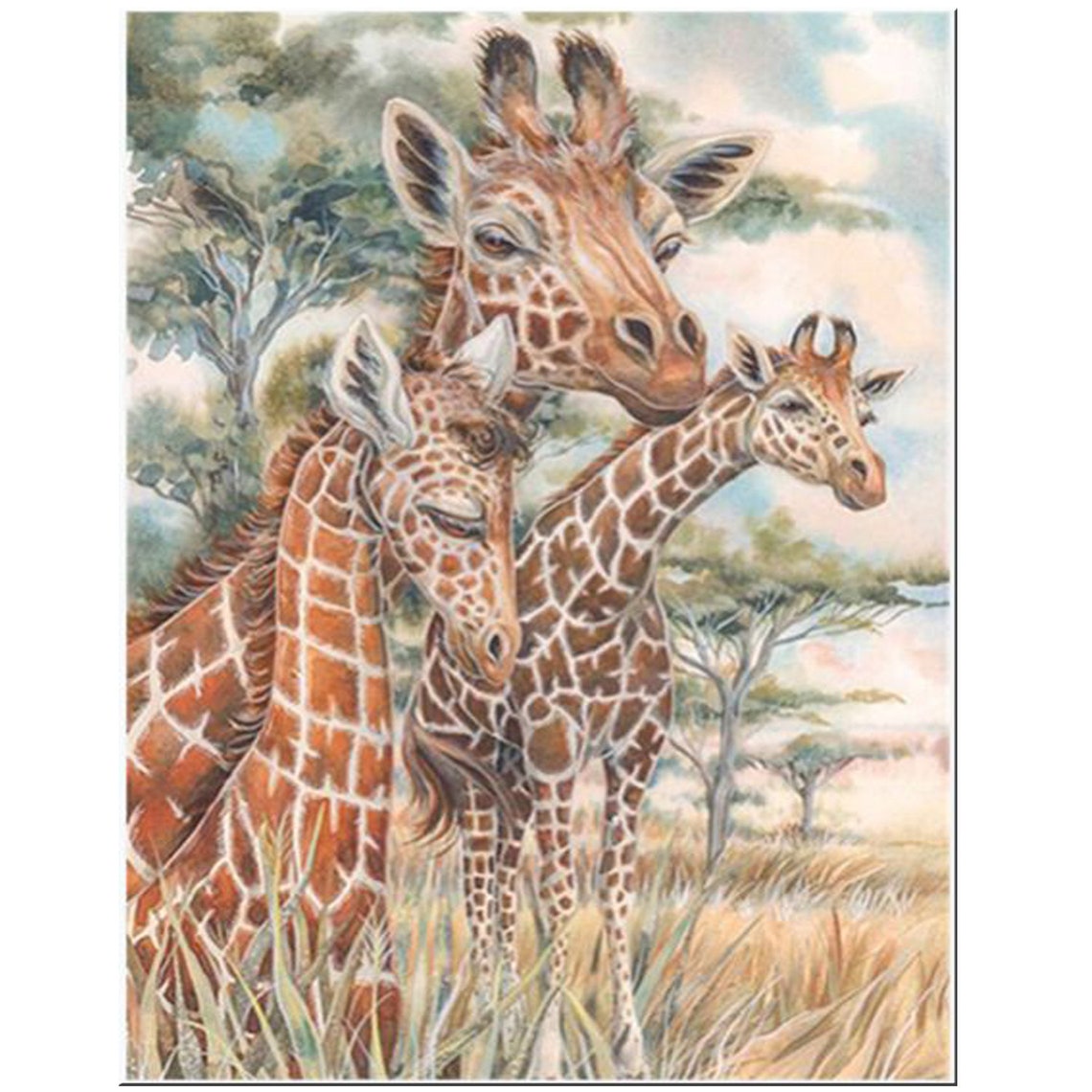 Diy Diamond Painting Giraffe Animal Full Diamond Embroidery | Etsy