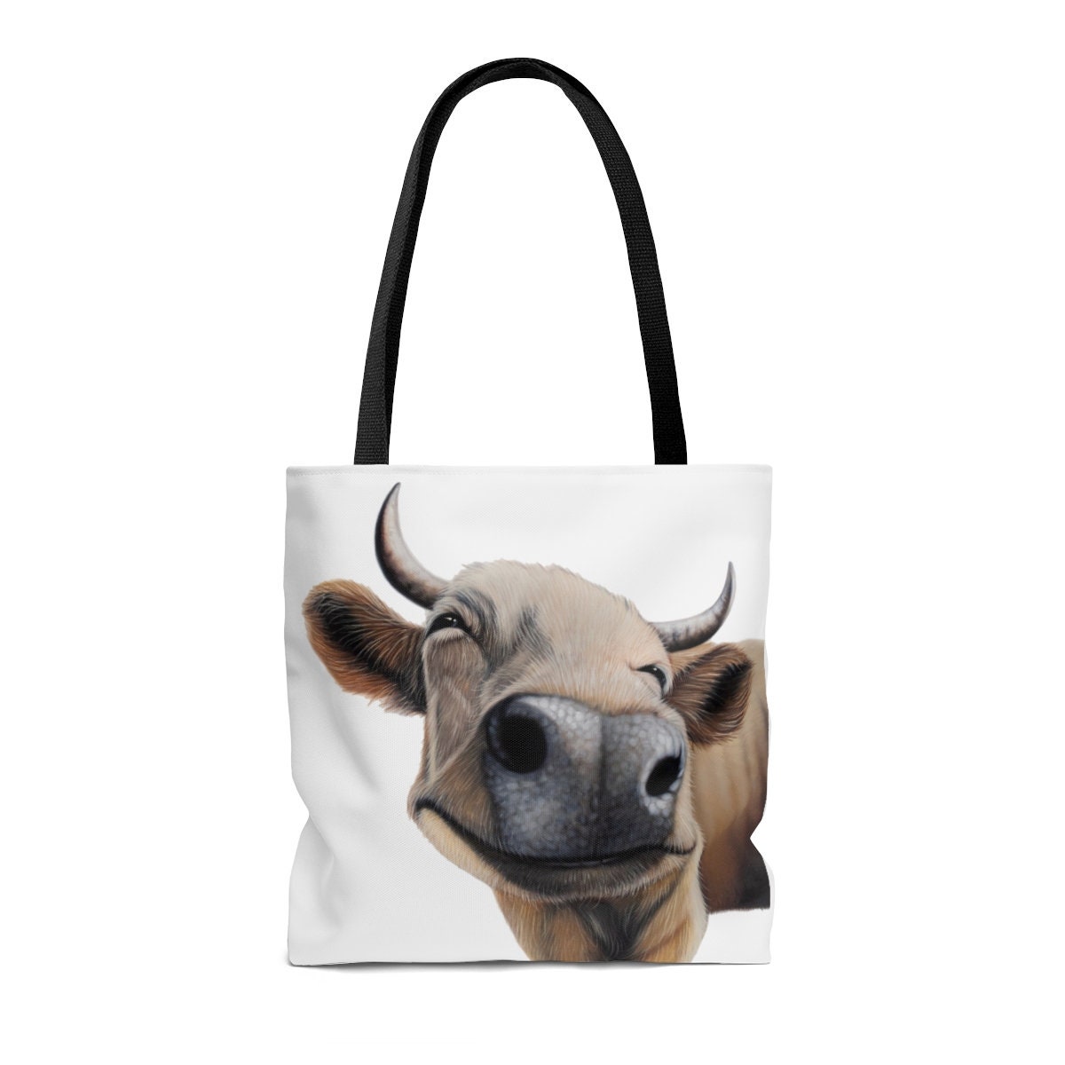 Smiling Cow Tote Bag Smiling Cow Cow Tote Cow Bag Cow - Etsy