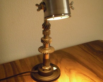 Piston & Gear Desk Lamp - Etsy