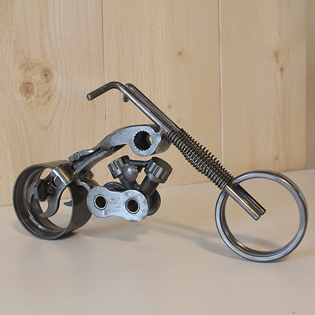 Metalart Scrapmetal Motorcycle Bike Motorfiets - Etsy