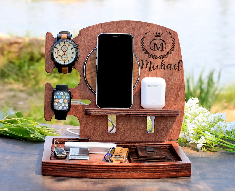 Wireless Charging Gift for Men Father Gift Friend Gift - Etsy