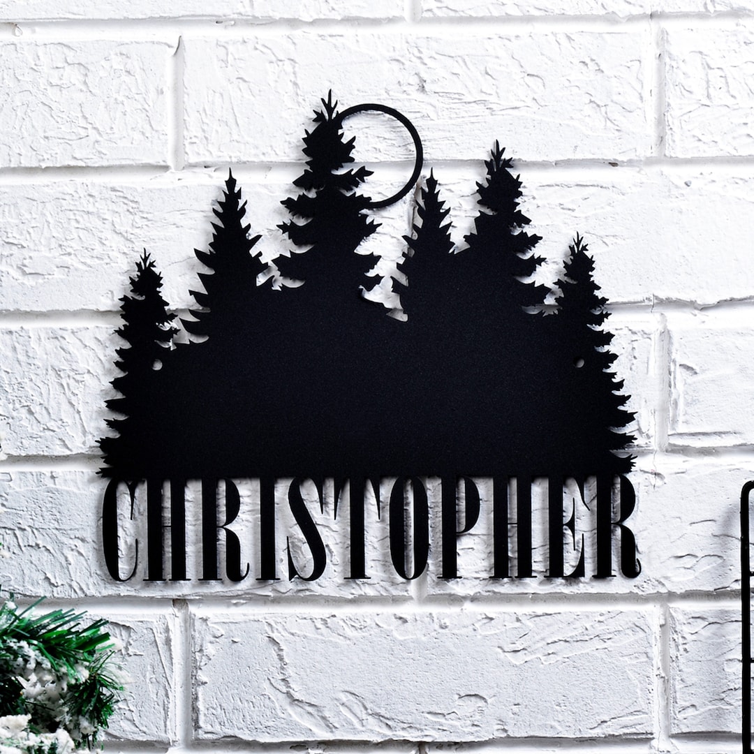 Personalized Metal Family Name Sign: Tree of Life Wall Art - Etsy