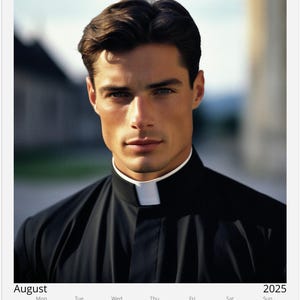 Calendario Romano Wall Calendar 2025 | Hot Priest Calendar | Gift Idea ...