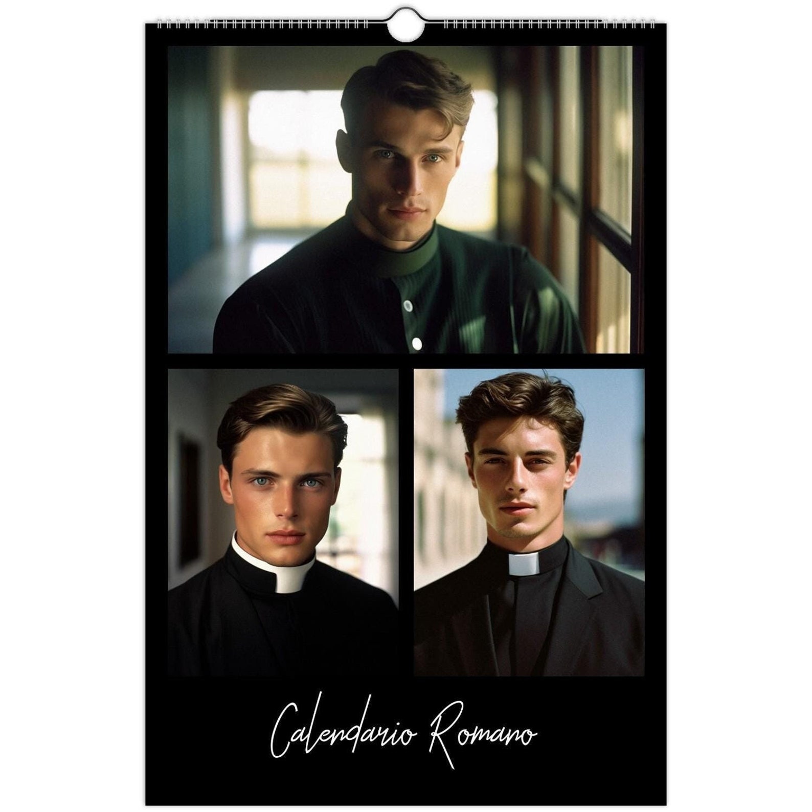 2026 Calendario Romano Wall Calendar | Hot Priests | Size A3, Ledger ...