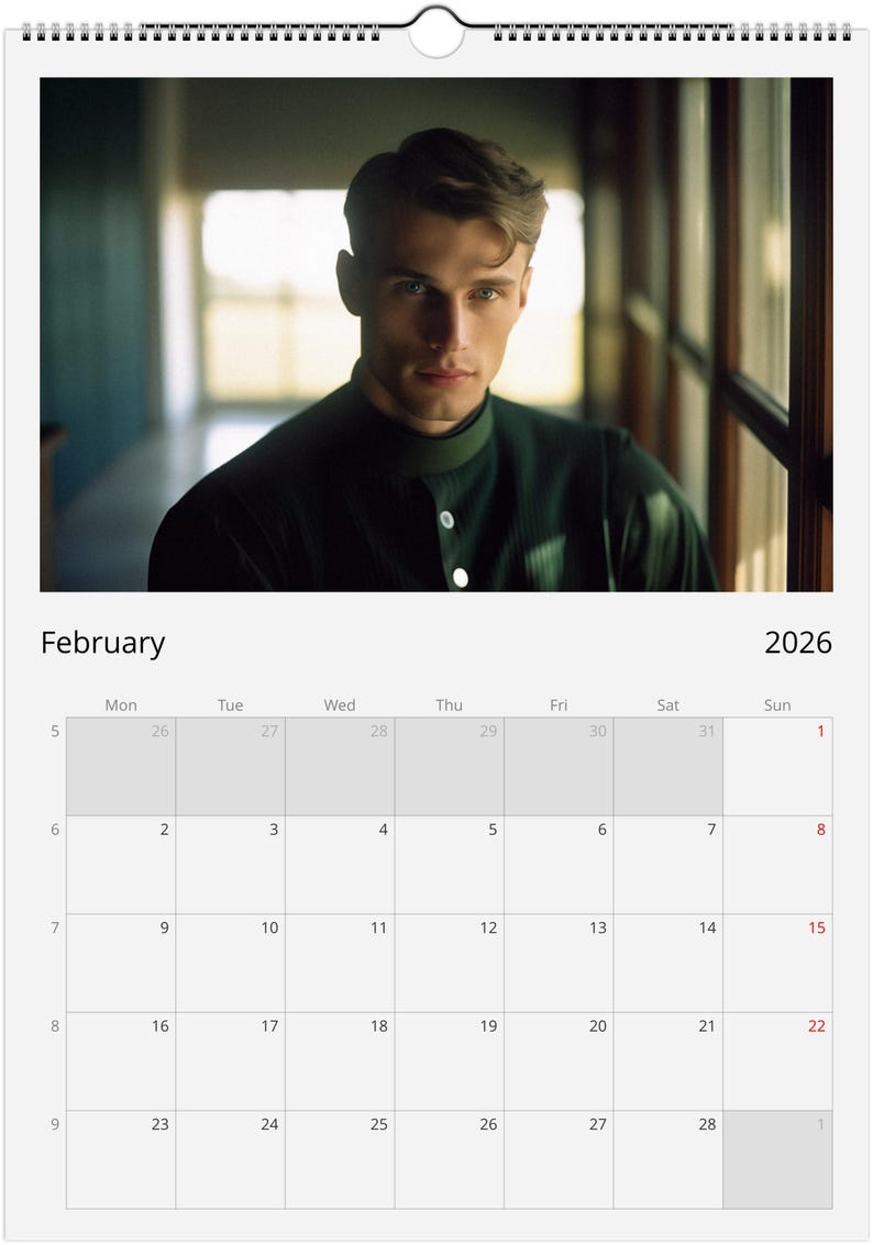 2026 Calendario Romano Wall Calendar | Hot Priests | Size A3, Ledger ...