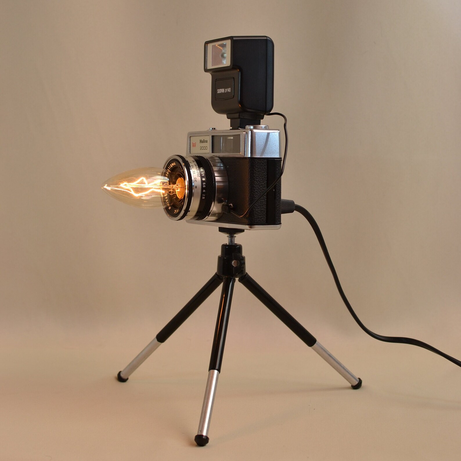 Vintage Lamp Camera Halina Bedside Lamp Retro Lamp Desk Lamp Table Lamp ...