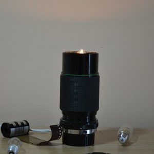 Vintage Camera Lens Lamp: Handmade Art Deco Desk Light - Etsy
