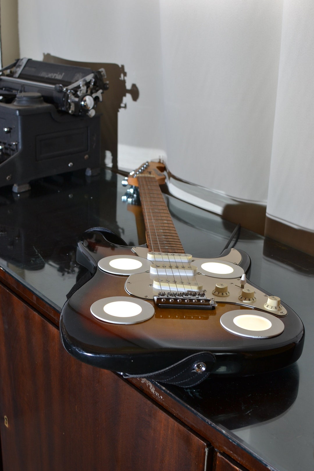 Upcycled Guitar Lamp: Vintage Style Musical Instrument Lighting - Etsy