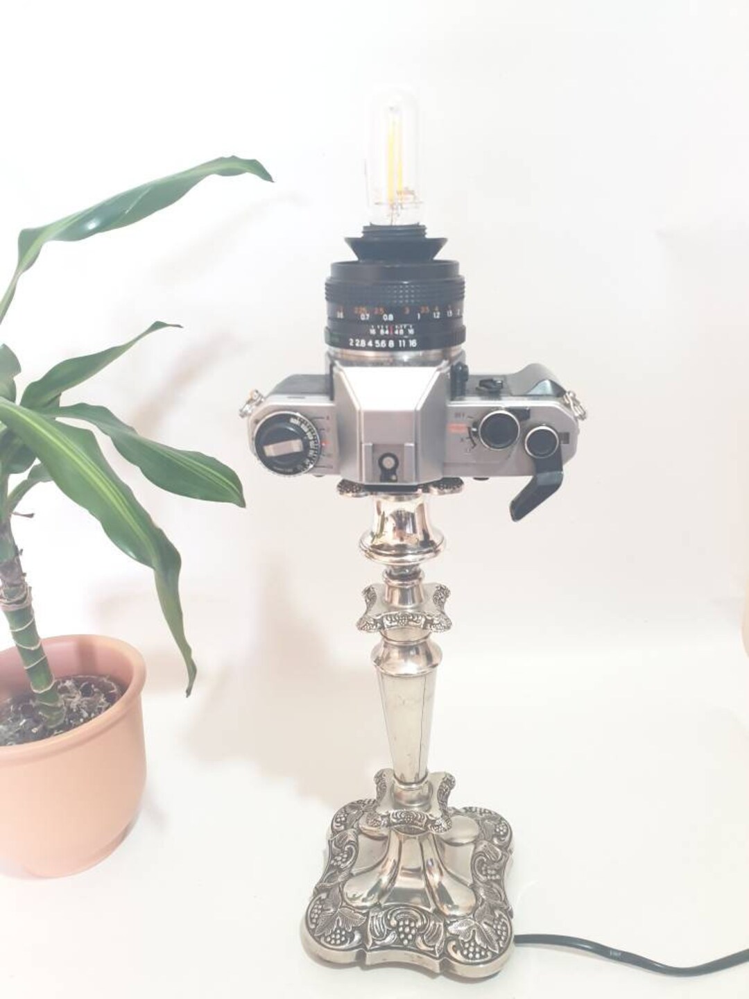 Vintage Camera Lamp Yashica - Camera Lamp - Vintage Lamp - Table Lamp ...