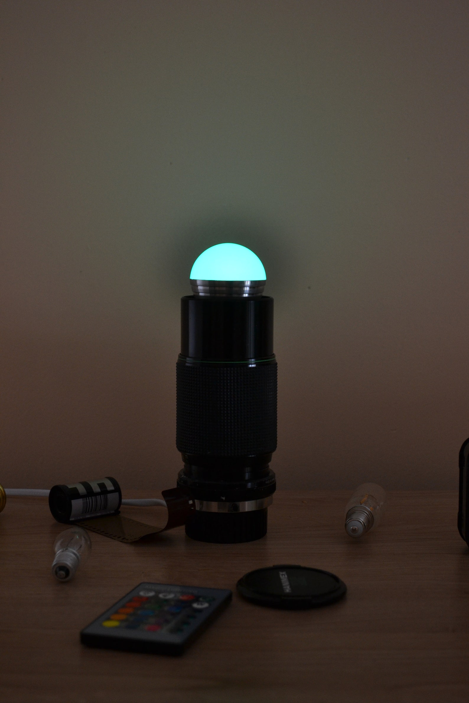 Vintage Camera Lens Lamp: Handmade Art Deco Desk Light - Etsy