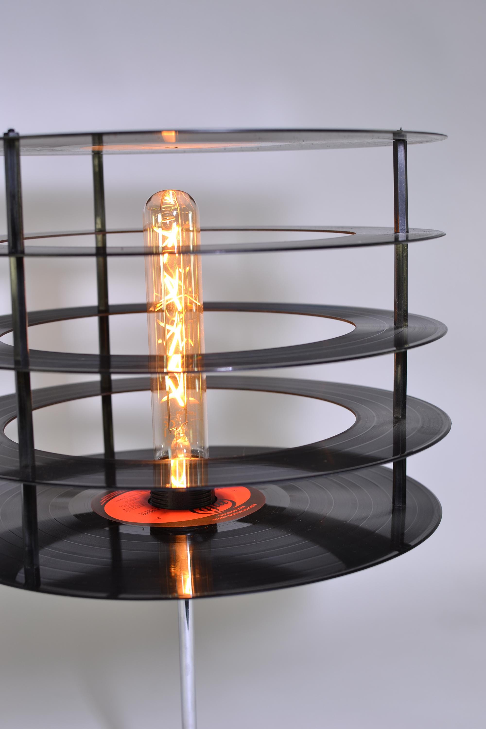 Upcycled Vinyl Record Table Lamp: Retro Home Decor - Etsy