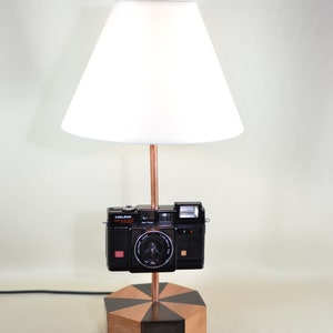 Vintage Camera Lamp Halina - Bedside Lamp - Retro Lamp - Desk Lamp ...