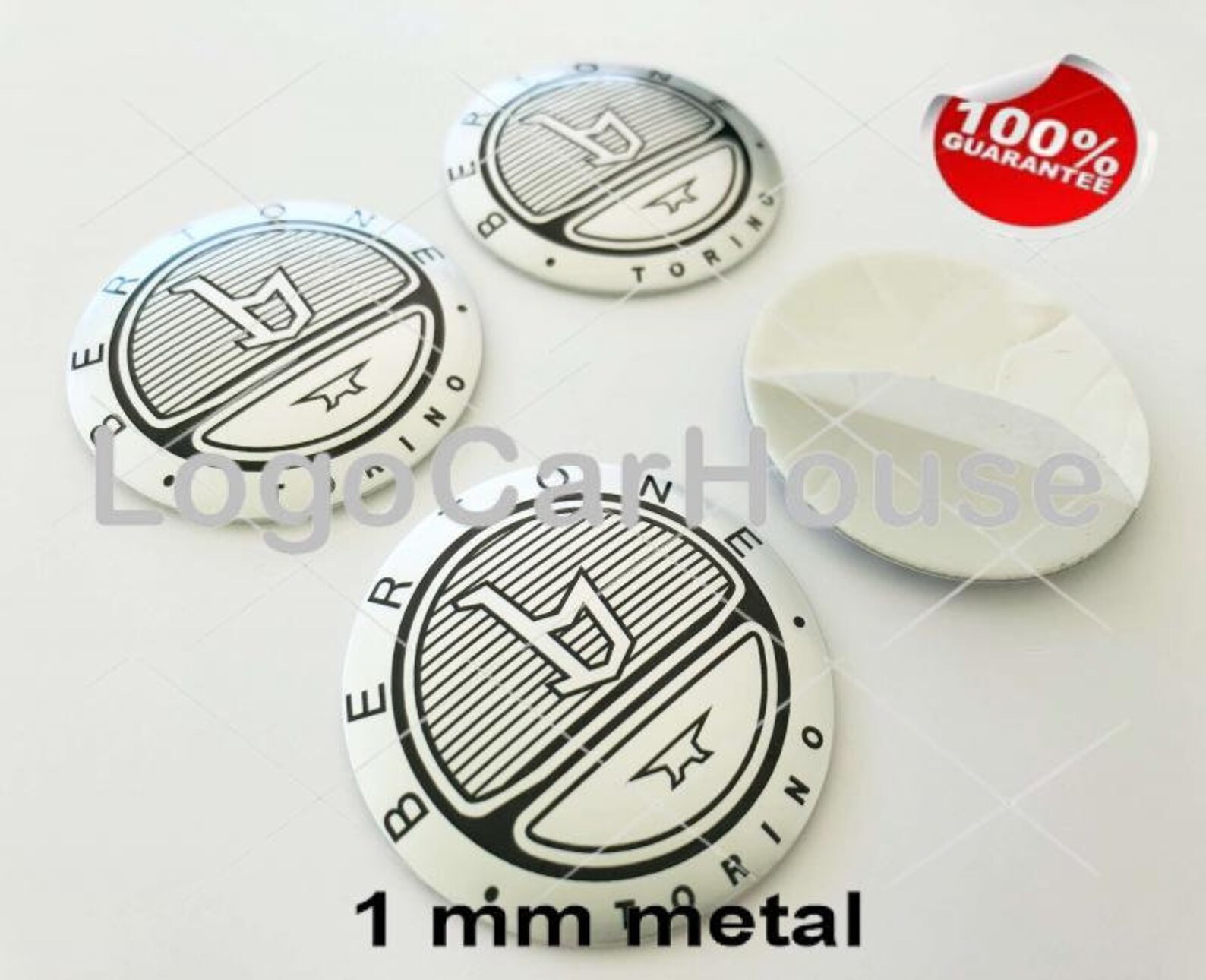 Metal Stickers - Car Wheel Center Cap Stickers - Set of 4 - Bertone 2 ...