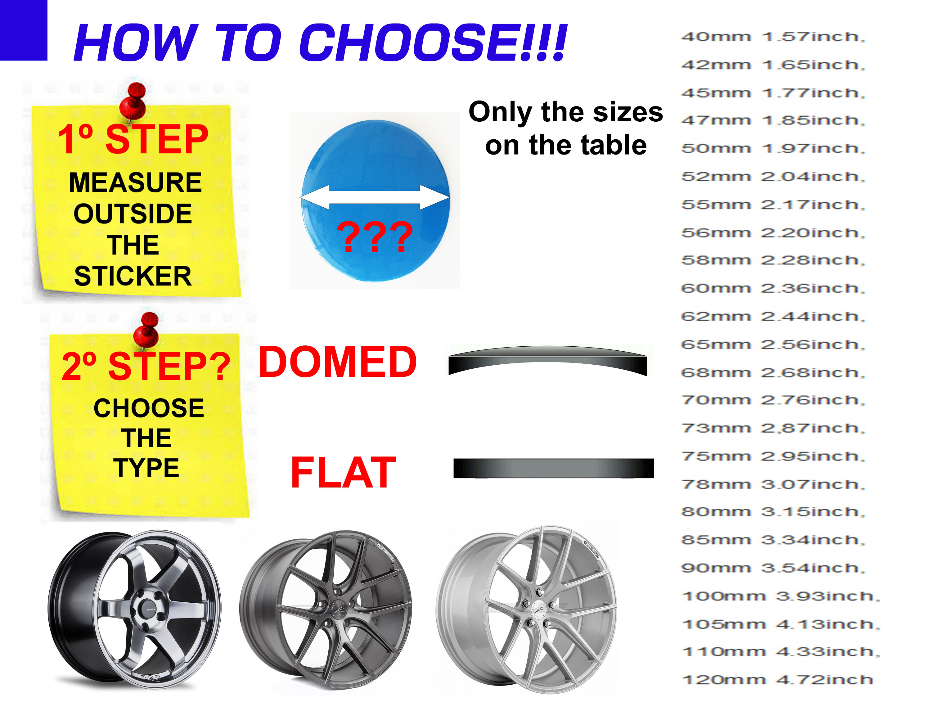 Metal Stickers Custom Car / Wheels Center Cap Logo Badge Wheel Trims ...