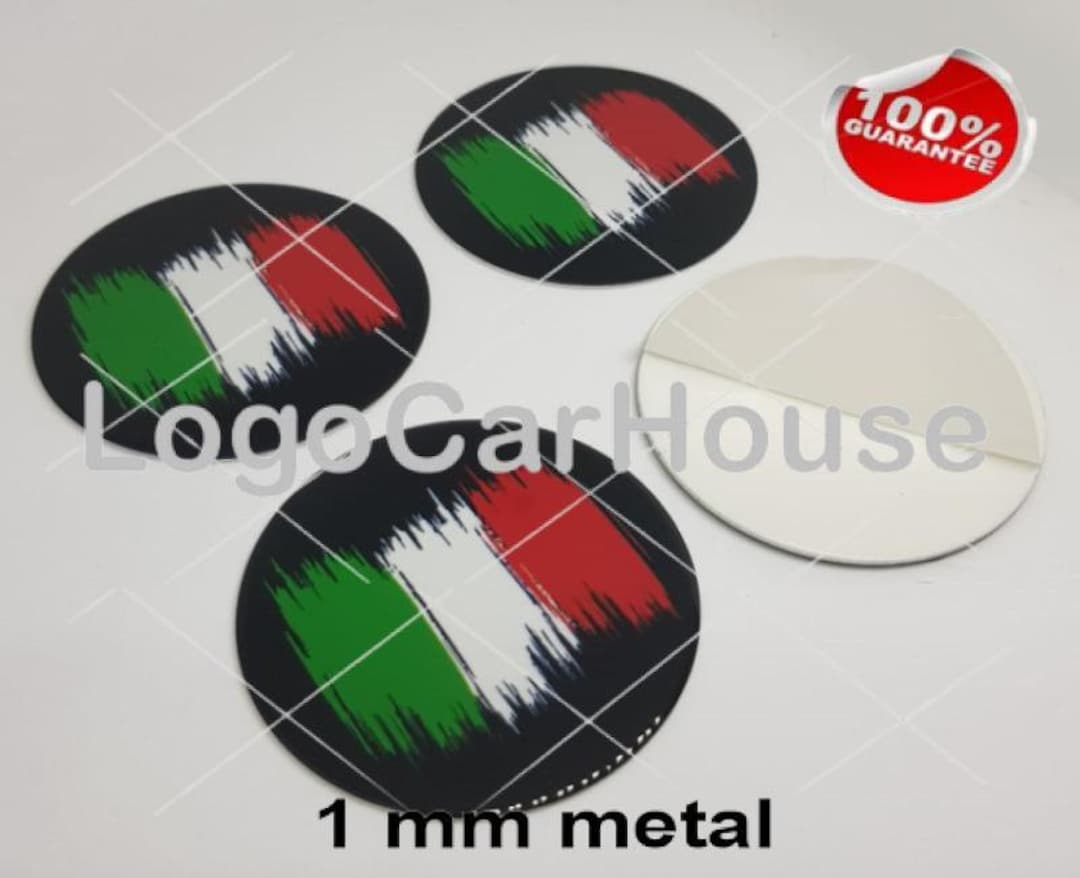 Metal Stickers - Car Wheel Center Cap Stickers - Set of 4 - ITALY S5 - Etsy