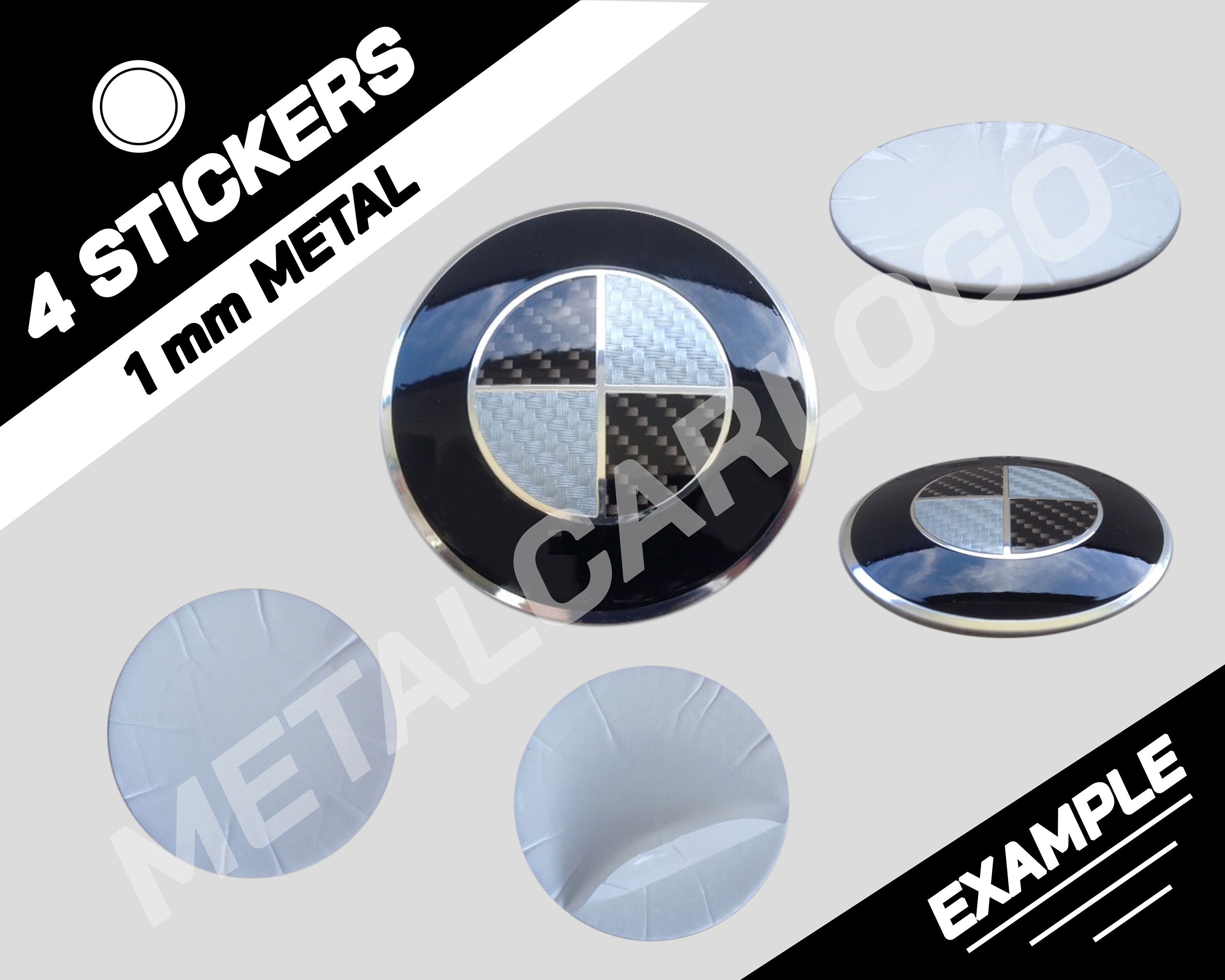 Metal Stickers Custom Car / Wheels Center Cap Logo Badge Wheel Trims ...