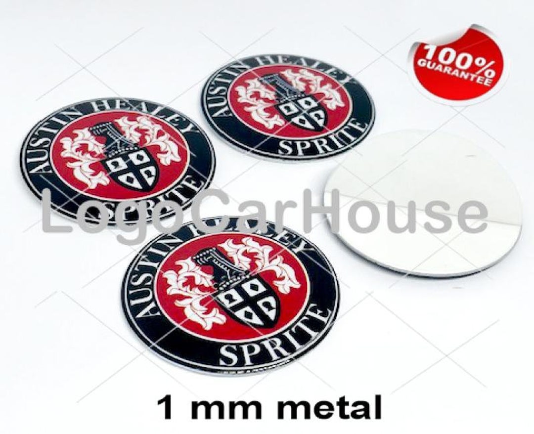 Metal Stickers - Car Wheel Center Cap Stickers Vintage Classic- Set of ...