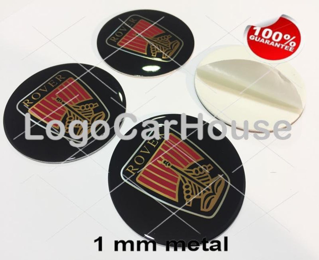 Metal Stickers - Car Wheel Center Cap Stickers - Set of 4 - ROVER 1 - Etsy