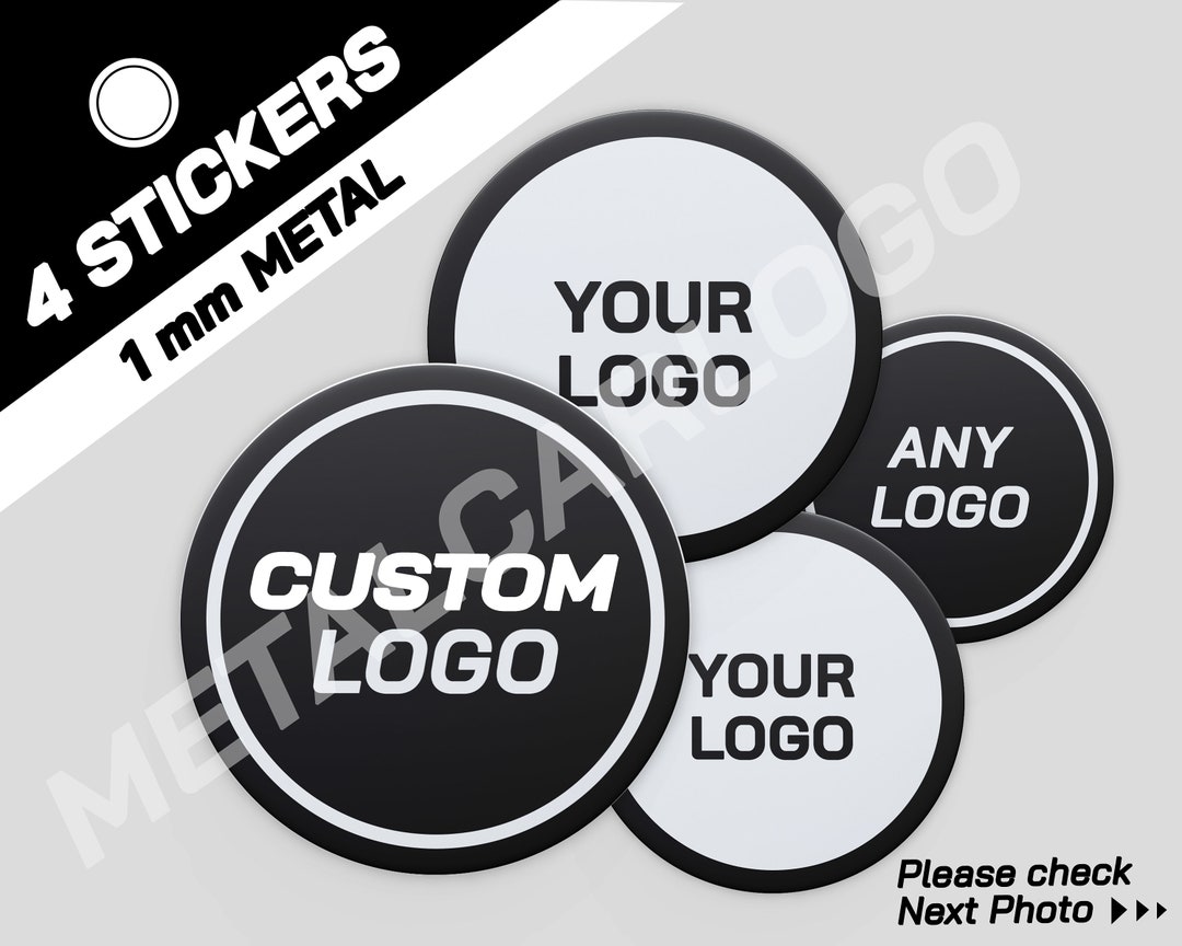 Metal Stickers Custom Car / Wheels Center Cap Logo Badge Wheel Trims ...