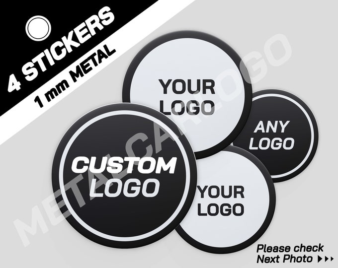 Metal Stickers Custom Car / Wheels Center Cap Logo Badge Wheel Trims ...