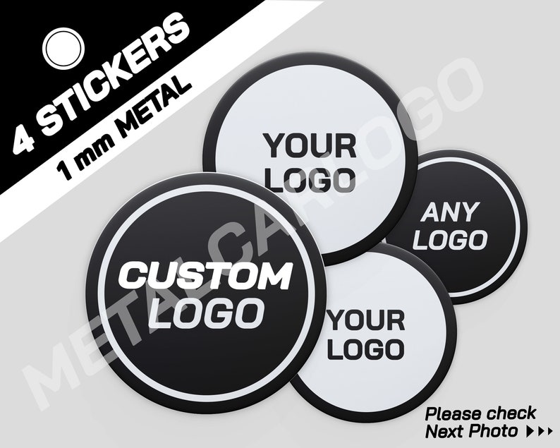 Metal Stickers Custom car / Wheels Center Cap Logo Badge Wheel | Etsy
