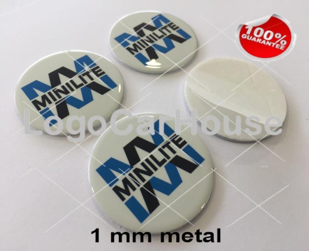 Metal Stickers - Car Wheel Center Cap Stickers - Set of 4 - MINILITE - Etsy