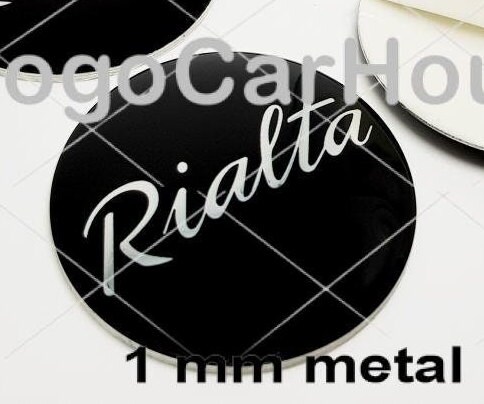 Metal Stickers - Car Wheel Center Cap Stickers - Set of 4 - RIALTA 1 - Etsy