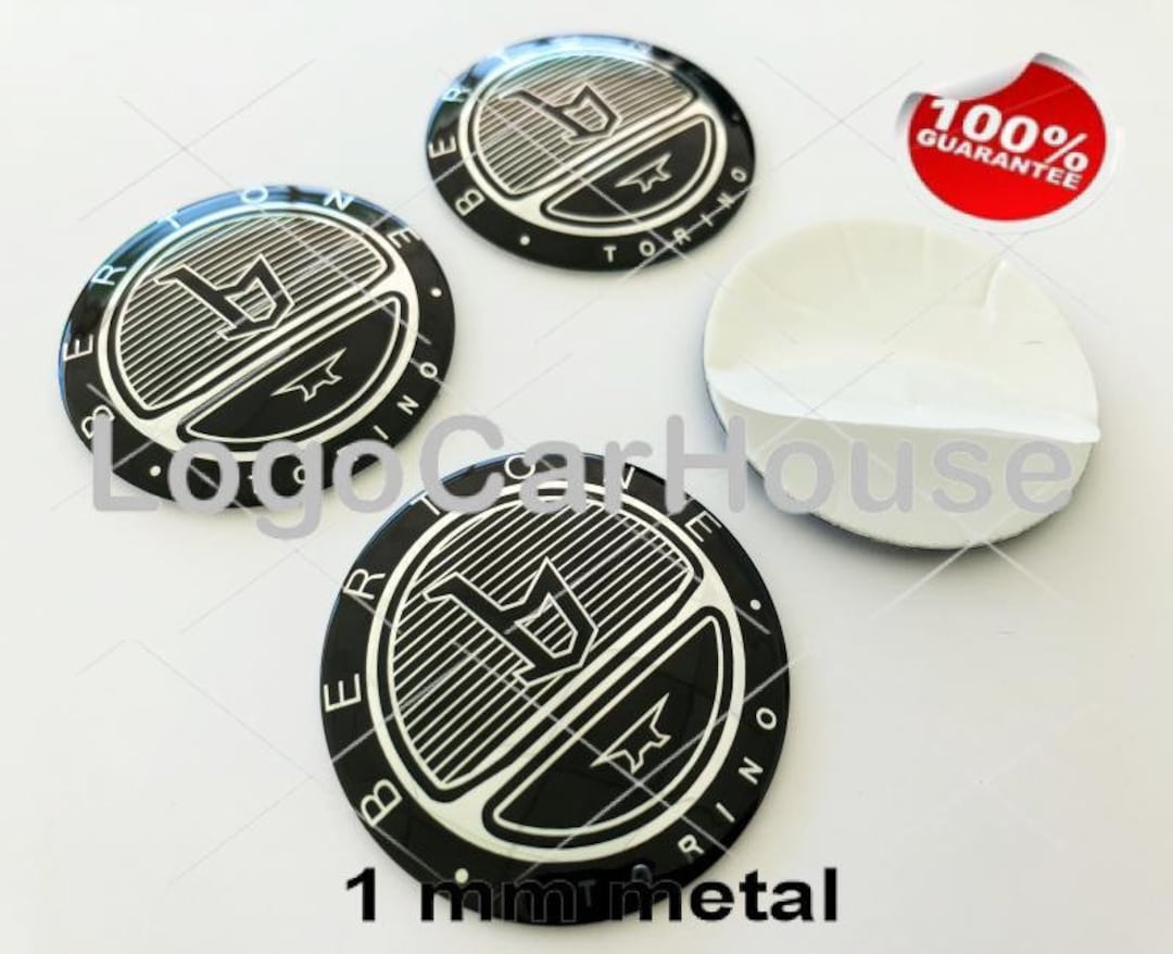 Metal Stickers - Car Wheel Center Cap Stickers - Set of 4 - Bertone 4 ...