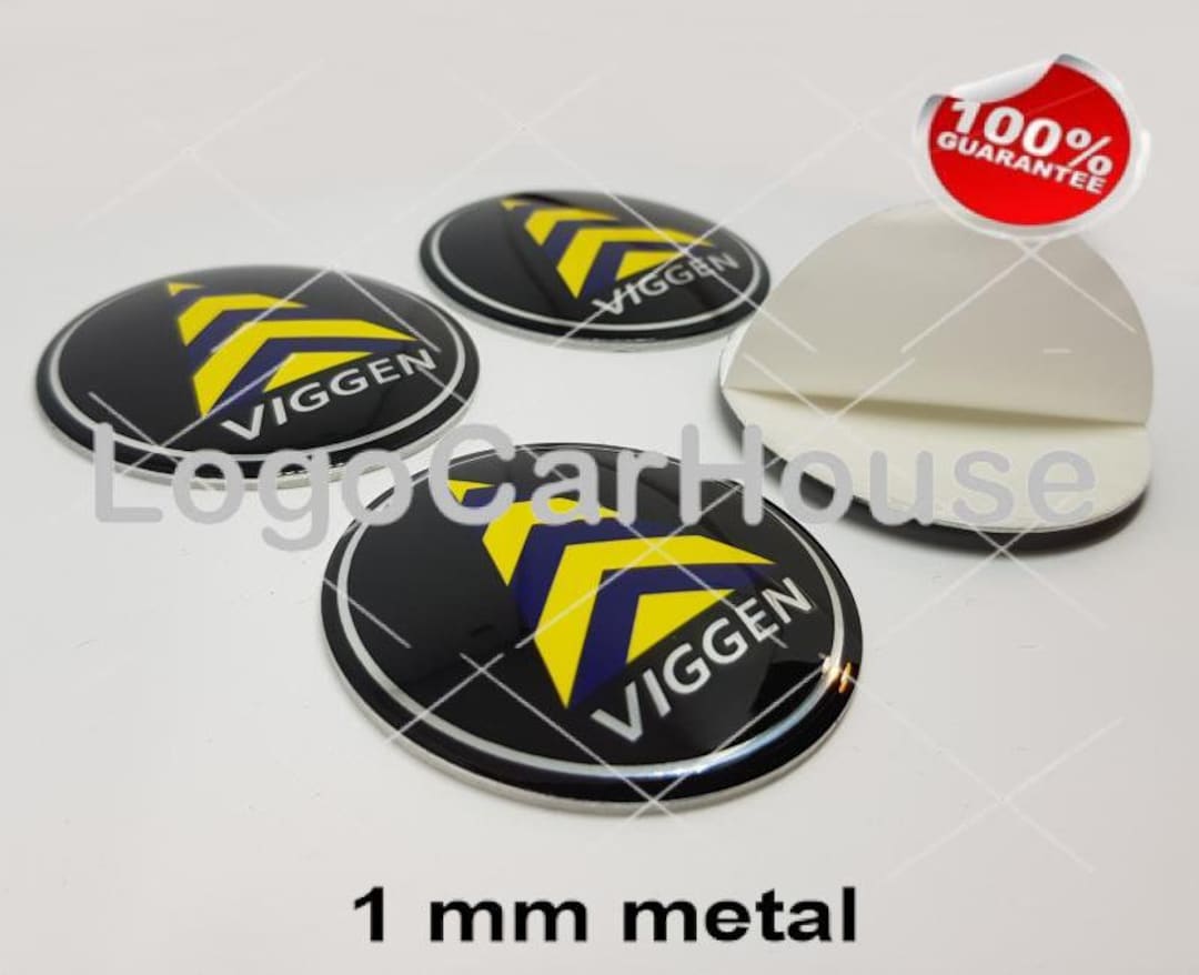 Metal Stickers - Car Wheel Center Cap Stickers - Set of 4 - SAAB VIGGEN ...