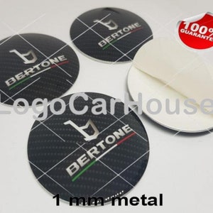 Metal Stickers - Car Wheel Center Cap Stickers - Set of 4 - Bertone S11 ...