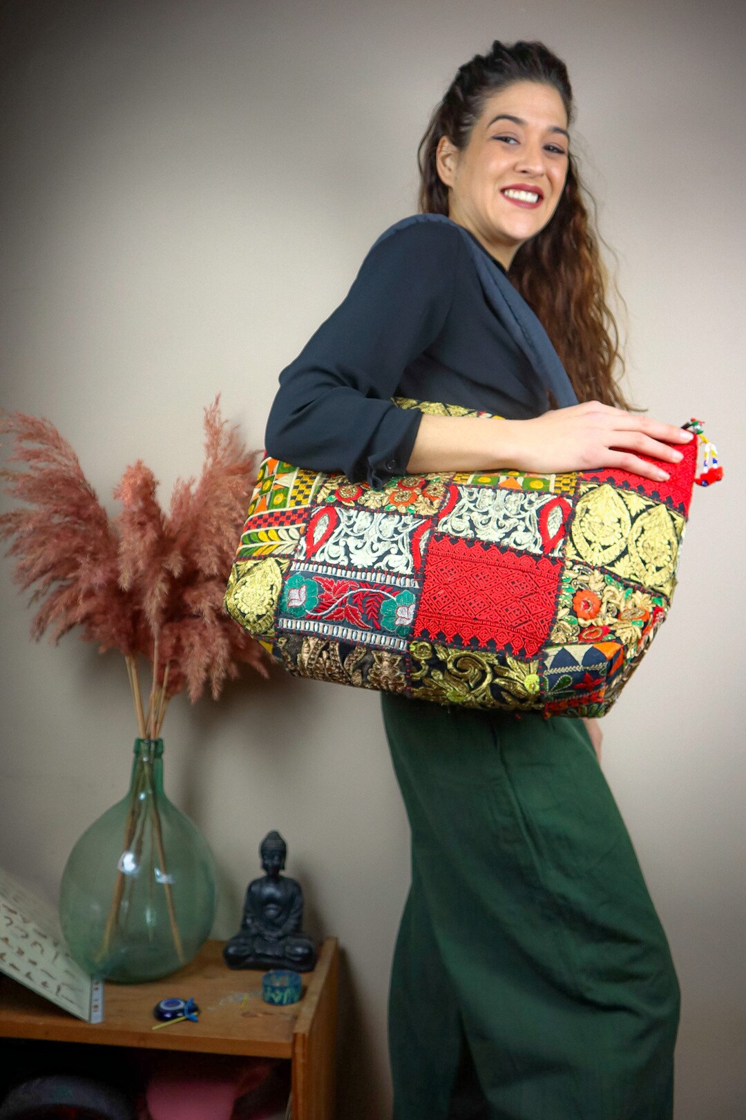 Mehndi Bags KAVERI, Mehndi Bag, Indian Bag, Indian Crossbody Bag ...