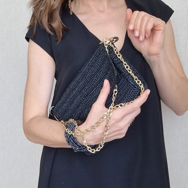 Raffia Clutch - Etsy