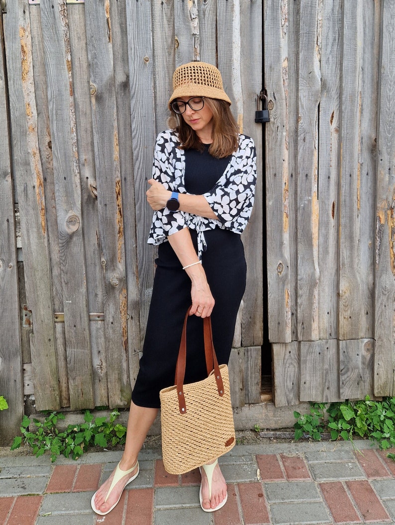 Medium Beach Raffia Bag - Etsy