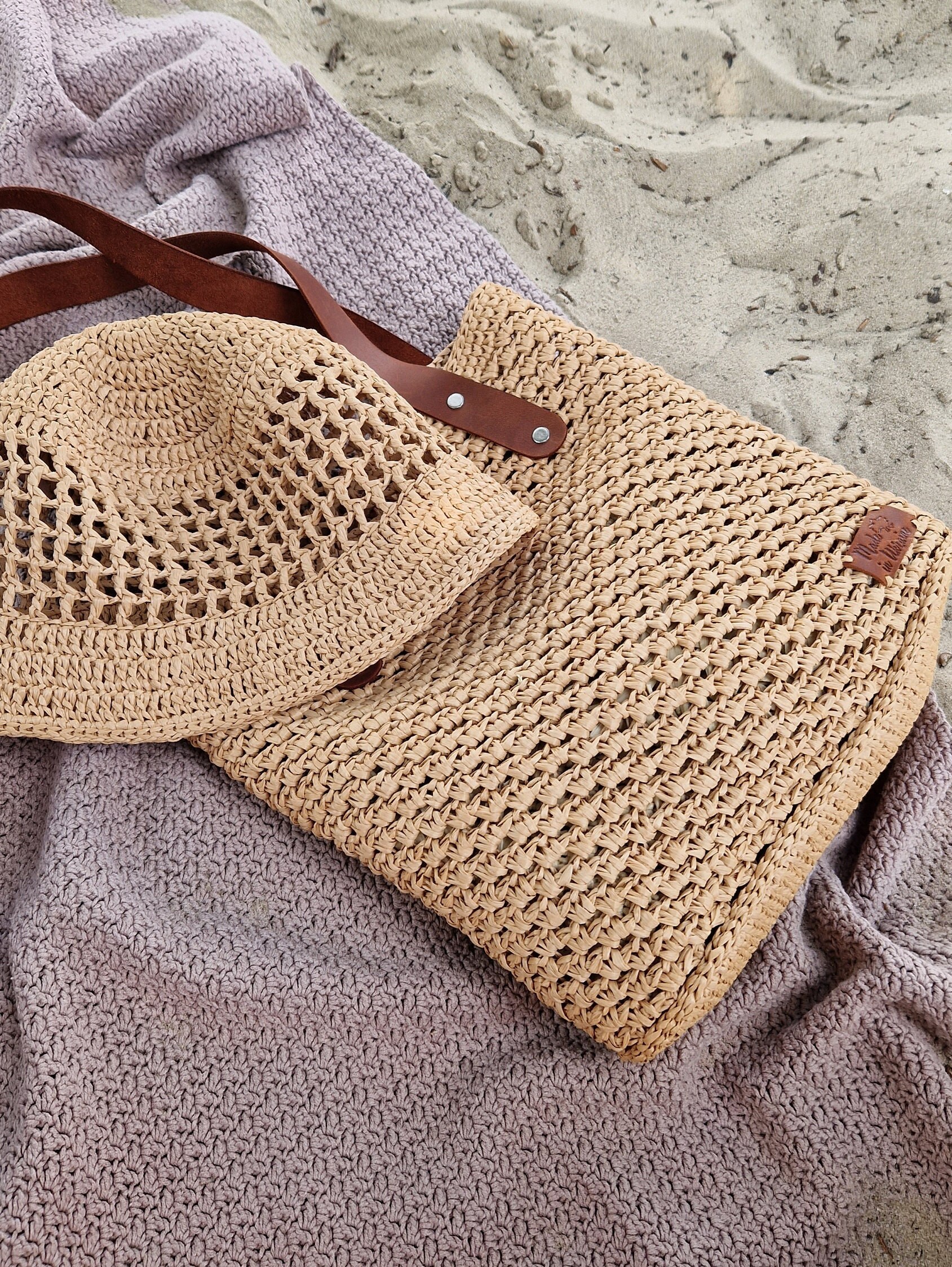 Medium Beach Raffia Bag - Etsy