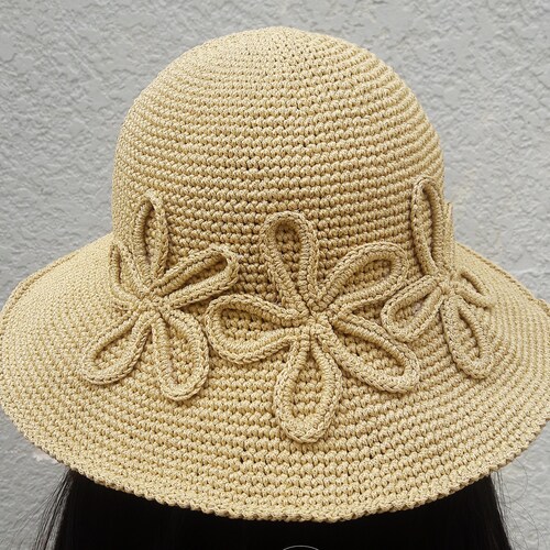 Crochet Hat Pattern Crochet Large Brim Hat Crochet Bucket - Etsy