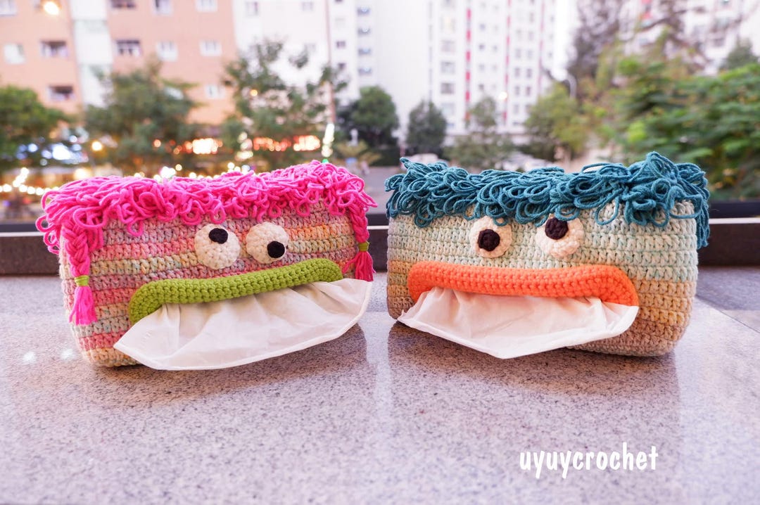 Monster Tissue Box Cover Crochet Pattern , Amigurumi - Etsy