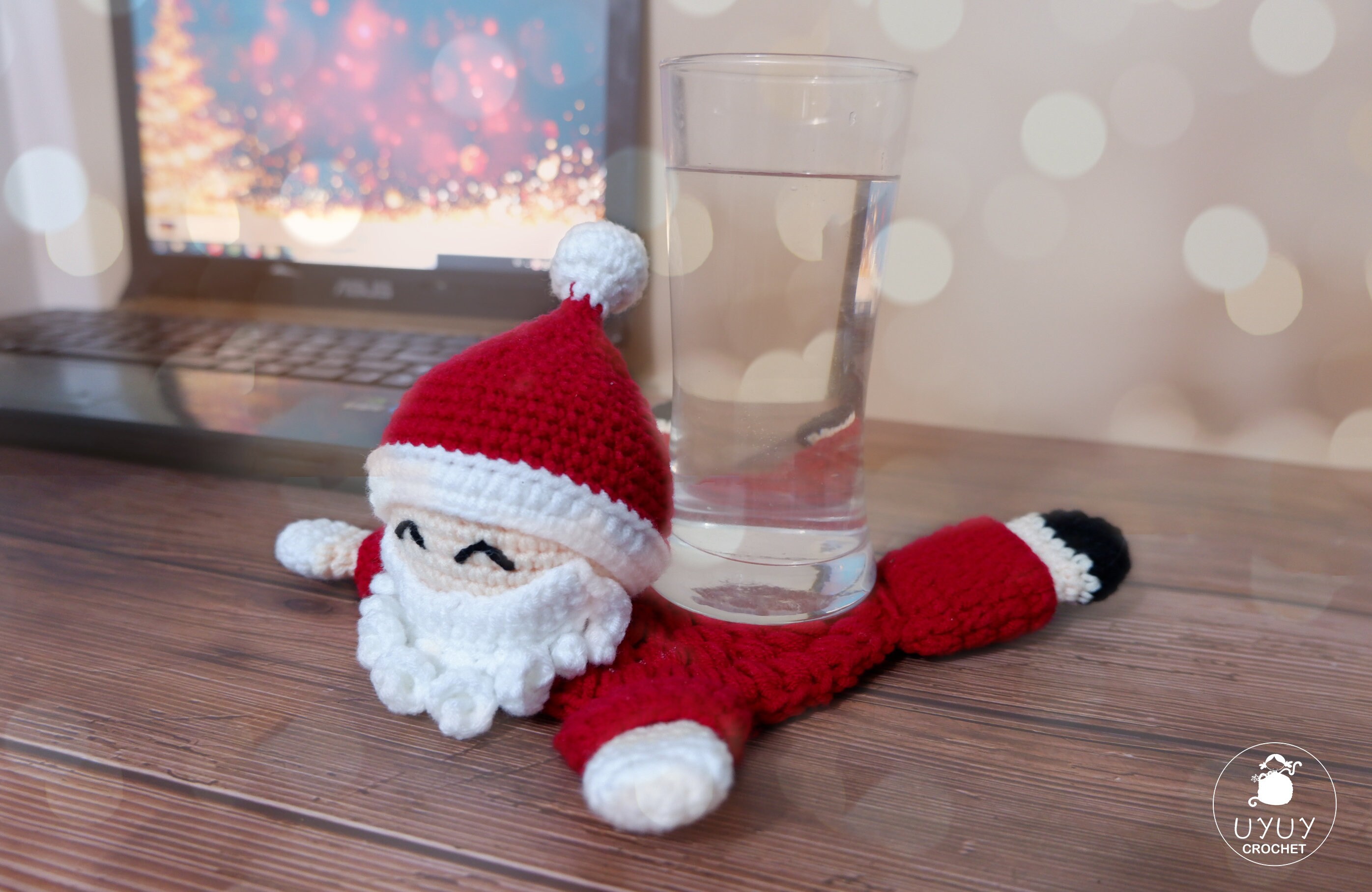 Crochet Coasters Pattern Santa Crochet Coaster Crochet - Etsy