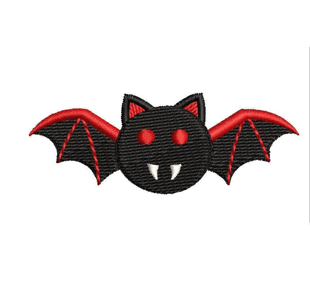 Vampire Bat Embroidery Design - Etsy