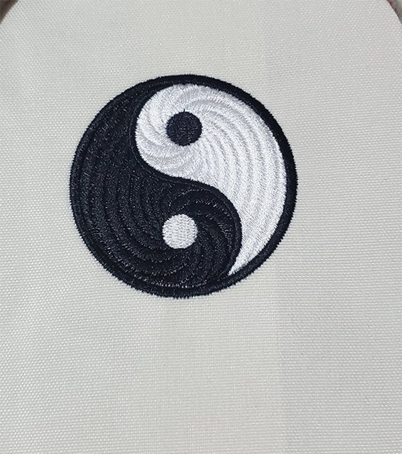 Yin Yang Spiral Embroidery Design - Etsy