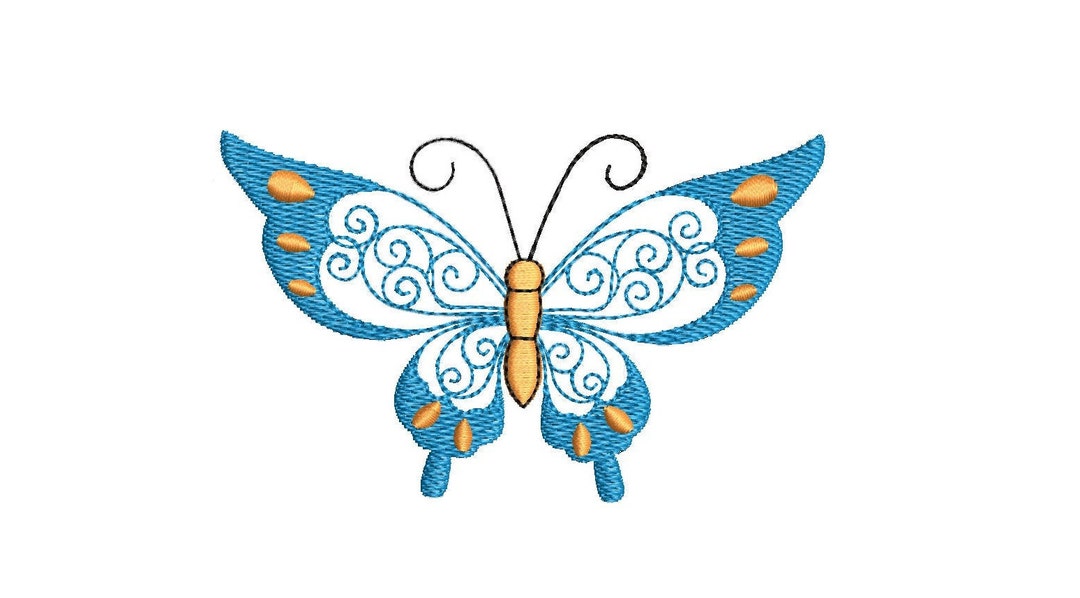 Butterfly Embroidery Design - Etsy