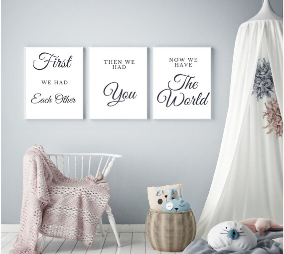 Nursery Wall Art Love and Friendship First We Had Each | Etsy