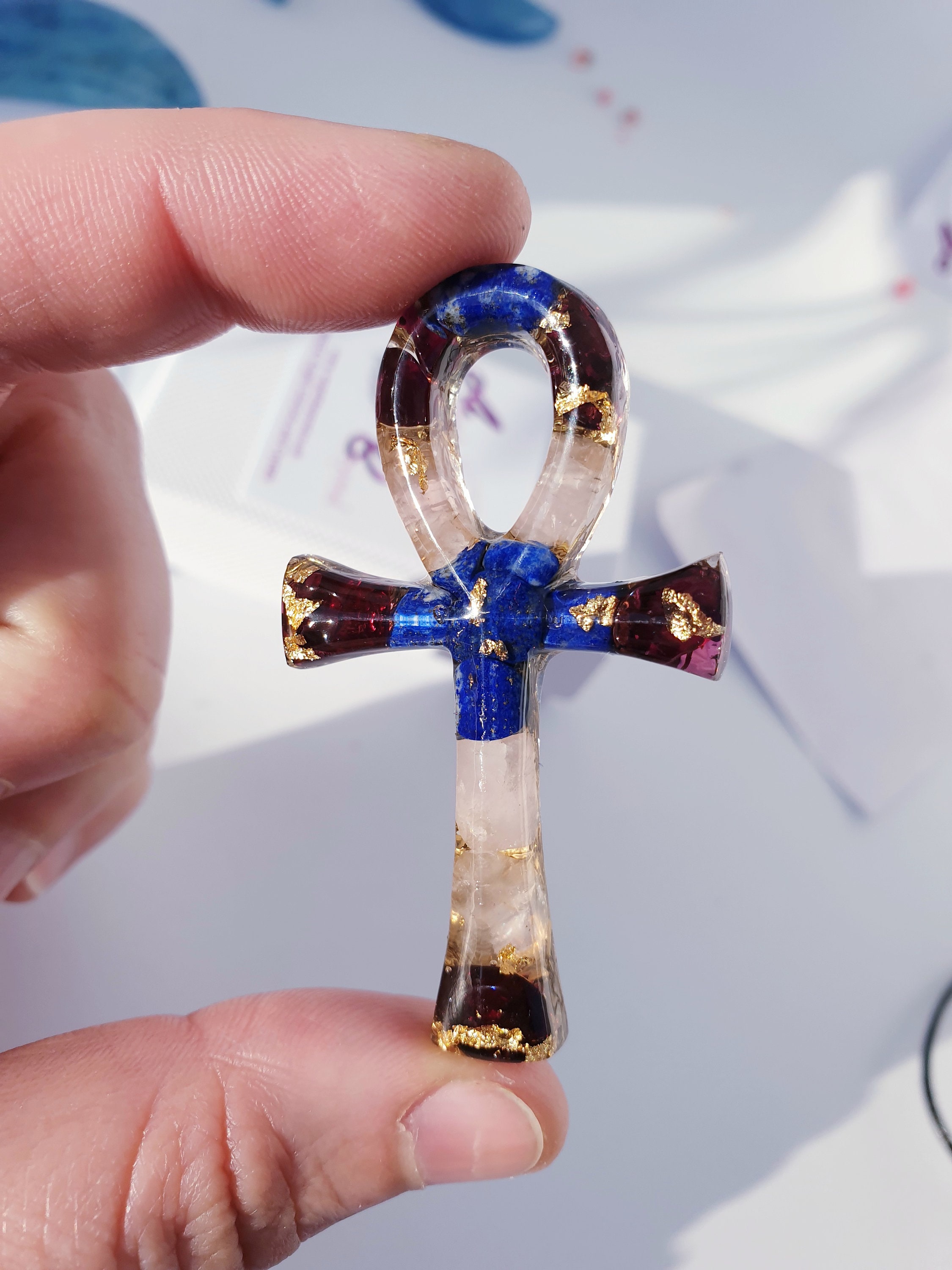 Personalised Egyptian Ankh Orgone/ Ankh Pendant-choose Your Crystals - Etsy