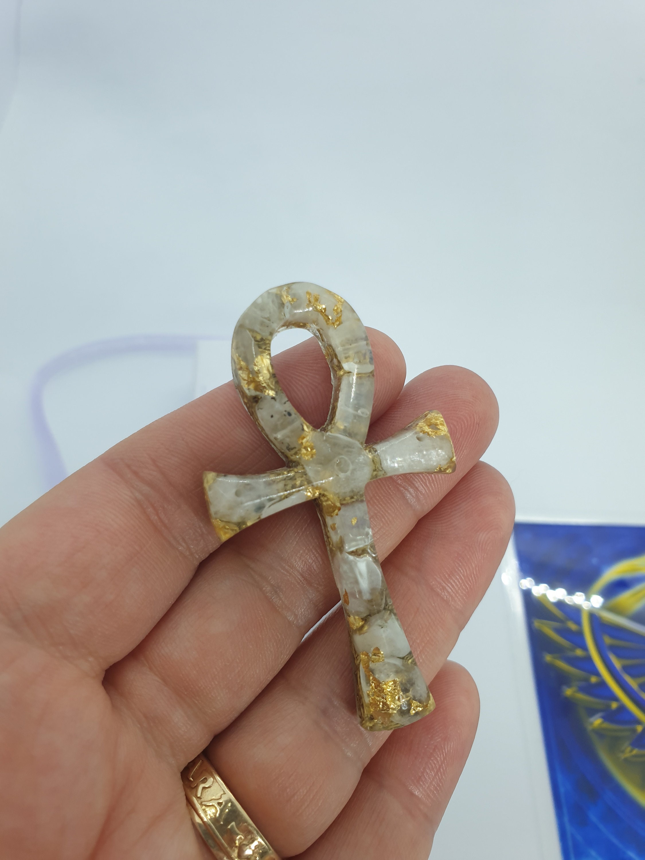 Moonstone Egyptian Ankh Orgone/ Fertility Ankh - Etsy Canada